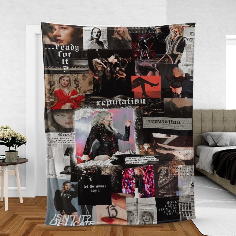 Taylor Swift Fan Gift, Taylor Swift Reputation Comfy Sofa Throw Blanket ...