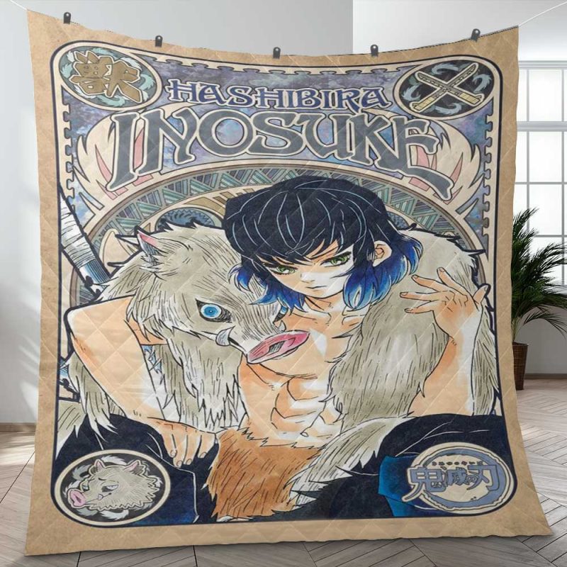 Hashibira Inosuke Kimetsu no Yaiba Anime A123 Gifts Lover Blanket ...