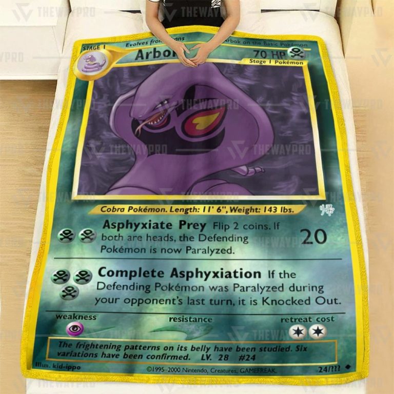 Arbok Pokemon Blanket - Hot Sale 2025
