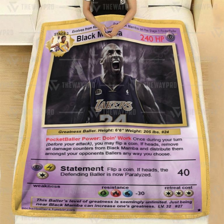 Kobe Bryant Pokemon Card Blanket - Hot Sale 2025