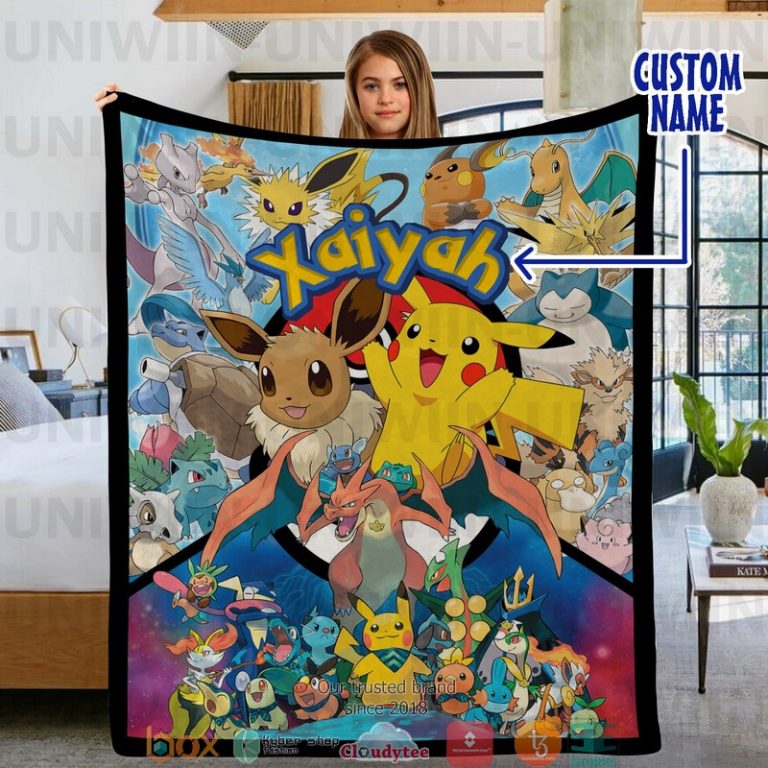 Personalized Pokemon Anime Movie Blanket - Hot Sale 2025