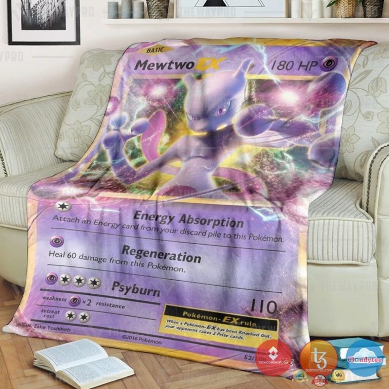 Pokemon Mewtwo Ex Evolutions Blanket - Hot Sale 2025