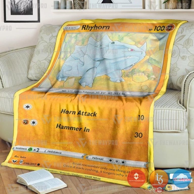 Pokemon Rhyhorn Blanket - Hot Sale 2025