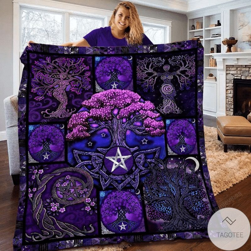 Tree Of Life Wicca Purple Blanket - Hot Sale 2026